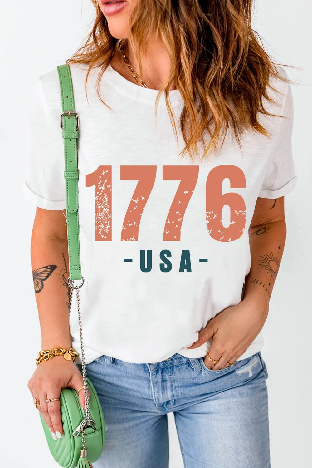 Graphic Round Neck Short Sleeve T-Shirt – MUSETOPIA